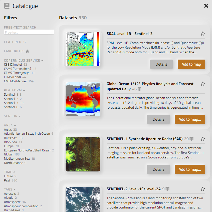 Wekeo : Service d'accès aux données et à l'information de Copernicus | Applisat